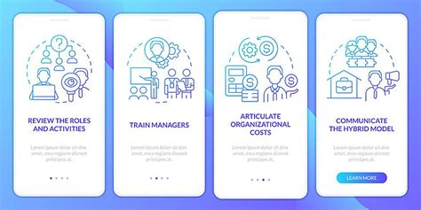 Blue Gradient Mobile App Onboarding Screen Illustrating Transformation Steps Vector Phone