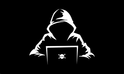 Hacker Logo Design A Mysterious And Dangerous Hacker Vector