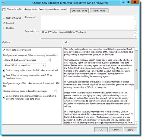 Configure And Enable Bitlocker On Windows Server 4sysops Enabling