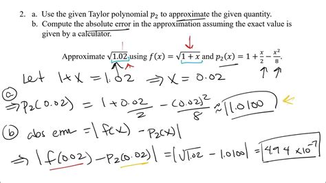 Section 111 Approximating Functions Youtube