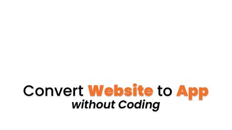 Convert Website To App For Android IOS With AI For FREE YouTube