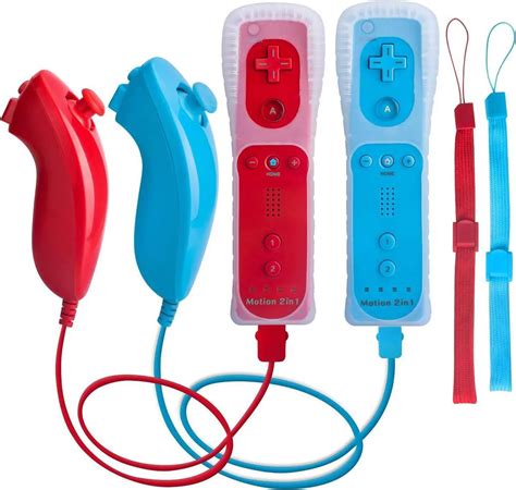 Motion Plus Wii Controllers 2packs With Nunchucks Wii Remote