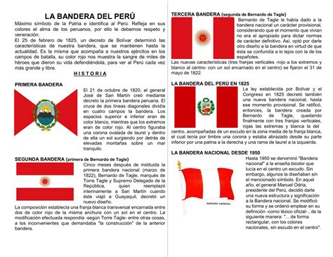 Bandera Peruana Historia Bandera Del Perú Historia Significado Y