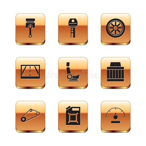 Set Engine Piston Timing Belt Kit Canister For Gasoline Car Seat Gps Device With Map Wheel