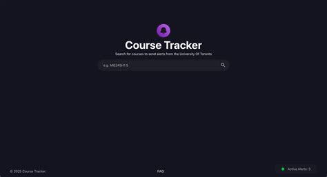 Course Tracker Alerts For Uoft Courses That Are Full