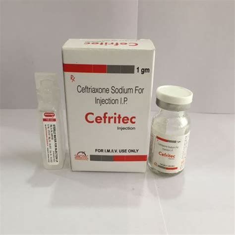 Ceftriaxone Sodium 1 Gm Injection Packaging Type Vial With Stopper Rs 50 4 Vial Id