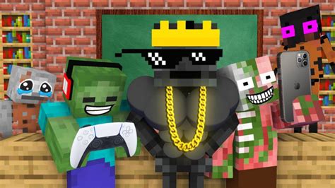 انیمیشن ماینکرافت مدرسه هیولا ها ️ پاسخ ها