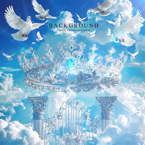 Croun Cloud Against The Backdrop Of The Sky Premium Ai Generated Psd