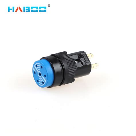 Haboo 16mm Round Rectangle Buzzer Push Button Switch 12v 24v Buzzer
