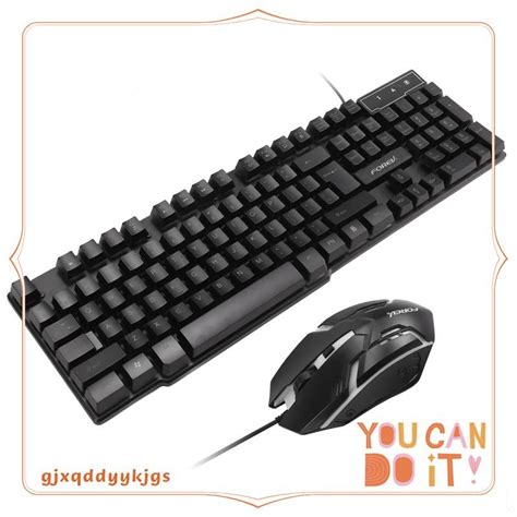 Rgb Gaming Keyboard And Mouse Kit Backlit Usb Wired 104 Key Keyboard For