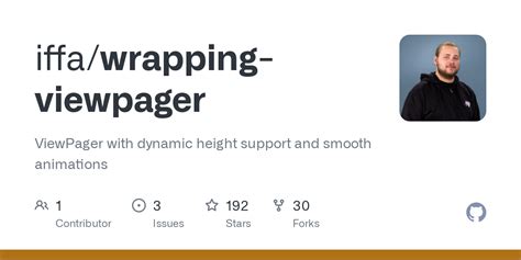 Github Iffa Wrapping Viewpager Viewpager With Dynamic Height Support And Smooth Animations