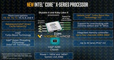 Intel Core X CPU Series To Include 18 Core Flagship Says Leaked Slide CPU News HEXUS Net