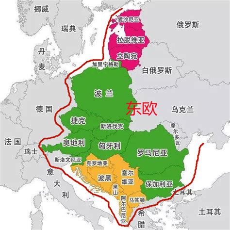 东欧有哪些国家？东欧包括哪些国家？东欧国家位置地图 必经地旅游网