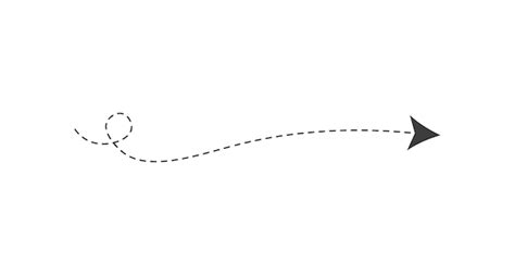Premium Vector Dashed Line Arrow