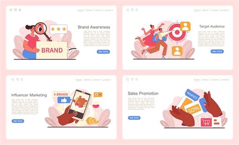Premium Vector Promotion Set Exploring Marketing Strategies And