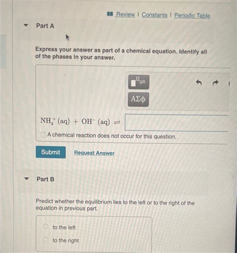 Solved A Review Constants Periodic Table Part A Express Chegg Com