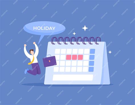 Premium Vector Illustration Of The Concept Of Scheduling Days To Take