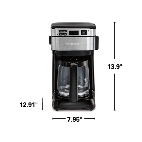 Hamilton Beach Front Fill Cup Programmable Coffee Maker With Swing