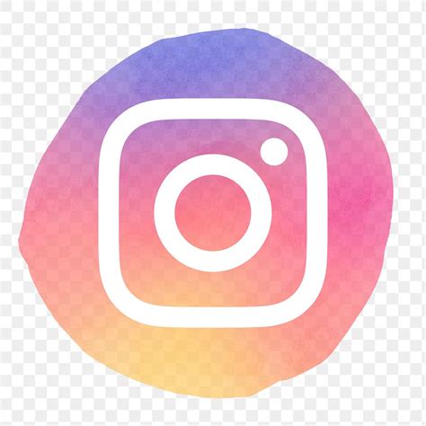 Instagram Logo Png Watercolor Design Premium Icons Sticker Rawpixel