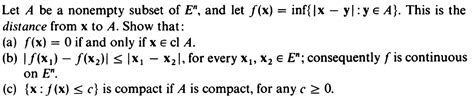 Solved Let A Be A Nonempty Subset Of En And Let F X Chegg Com