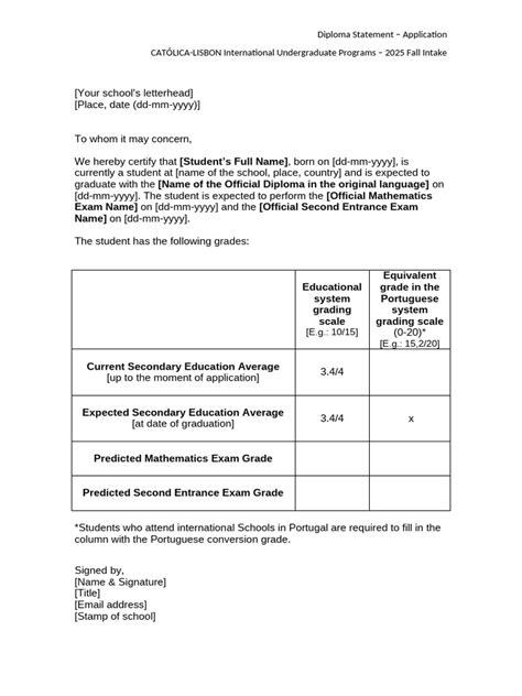 Diploma Statement 2025 Pdf