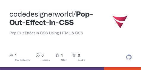 Github Codedesignerworldpop Out Effect In Css Pop Out Effect In Css Using Html And Css