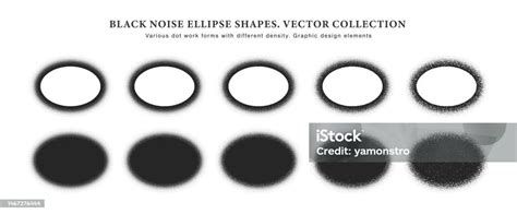 블랙 노이즈 벡터 손으로 그린 스티플 타원 모양의 다양한 밀도 0명에 대한 스톡 벡터 아트 및 기타 이미지 0명 개체 그룹 거친 Istock