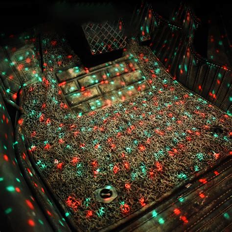 汽车灯光改装氛围灯声控音乐节奏灯车内气氛灯满地星感应装饰灯 虎窝淘