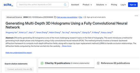 Generating Multi‐depth 3d Holograms Using A Fully Convolutional Neural Network
