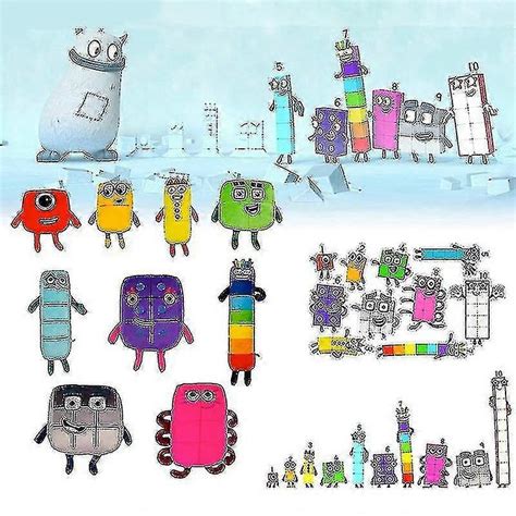 Numberblocks 1 10 Plysch Doll Toy T Educational Premium Fyllda Numberblock Hög Kvalitet