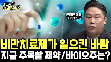 지금 주목해야 할 제약바이오주부터 전략까지 총정리해 보았습니다 변영인 대표 예민수의 경제talk Youtube