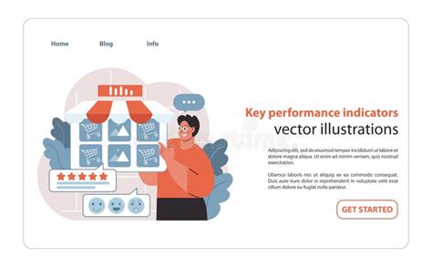 Key Performance Indicators In Retail Detailed Monitoring Of Customer Stock Vector