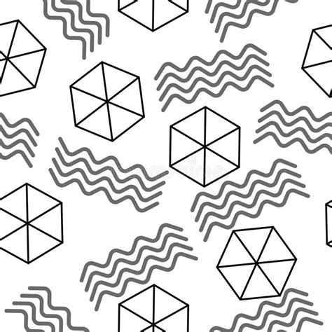 Geometric Abstract Textureseamless Hexagonal Abstract Pattern Vector