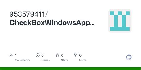 GitHub CheckBoxWindowsAppSDKTest