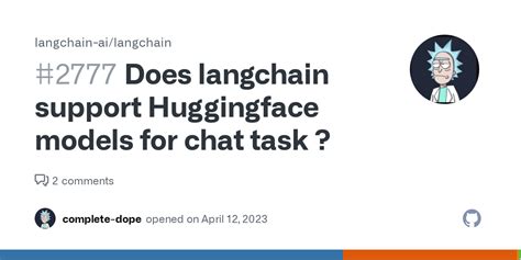 does langchain support huggingface models for chat task · issue 2777