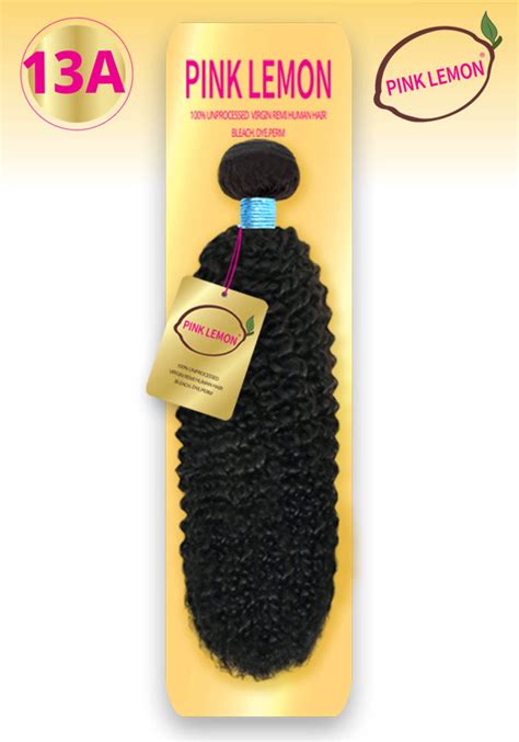 Pink Lemon 100 15a Virgin Hair Bundle Bleach Dye Perm Bohemian Curl