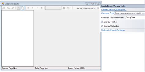 Membuat Laporan Biodata Dengan Crystal Report Vbnet Kode Ajaib