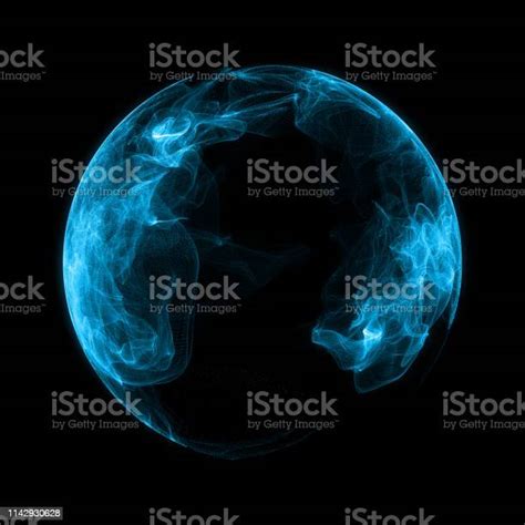 Abstract Particle Sphere Science Backgroundvirtual Flow Big Binary Data