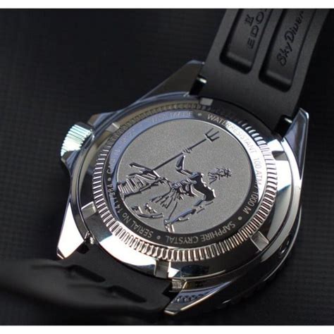 Чоловічі наручні годинники Edox 80120 3nca Buidn Skydiver Neptunian фото отзывы