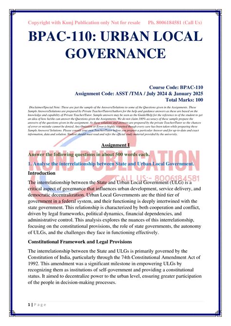 IGNOU BPAC SOLVED ASSIGNMENT ENGLISH MEDIUM