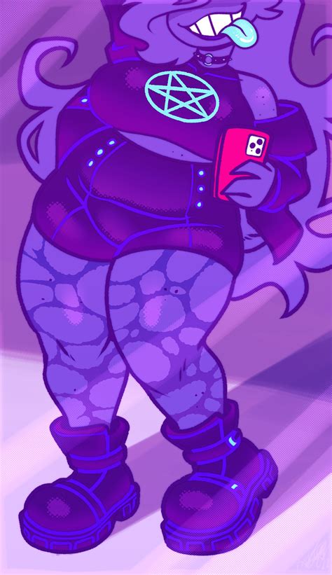 Rule 34 2d Big Breasts Boots Gengar Ghost Pokémon Species Pokemon Purple Hair Sticking Out