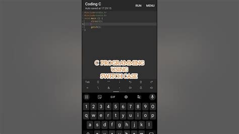 C Programming Switch Case Clanguage Coding Teachtechno C