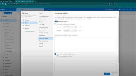 How Do I Setup Automatic Replies In Outlook On The Web Printable Online