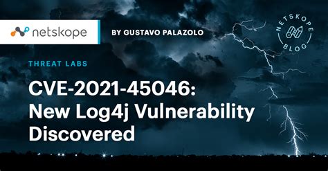 Cve 2021 45046 New Log4j Vulnerability Discovered Netskope
