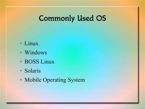 What Is Operating System Ppt Free Download