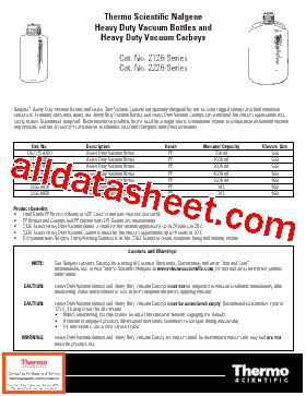 2226 0020 Datasheetpdf Thermo Fisher Scientific Inc