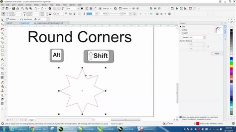 Coreldraw Trick Interactive Corner Photoshop Education Round Youtube Design