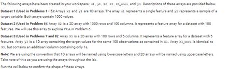 Solved The Following Arrays Have Been Created In Your