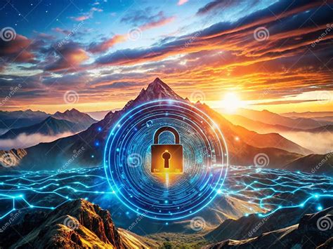 Protecting Your Digital World A Glowing Visualization Of Robust Cybersecurity Infrastructure And