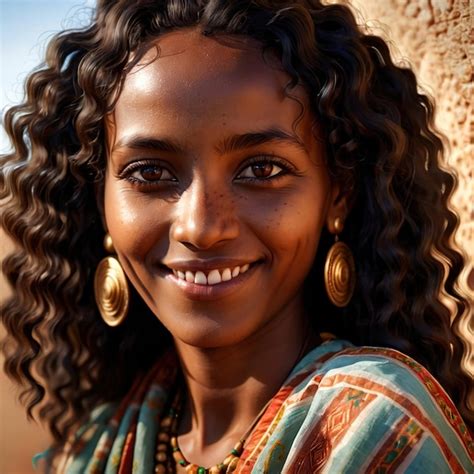 Premium Photo Eritrean Woman From Eritrea Typical National Citizen